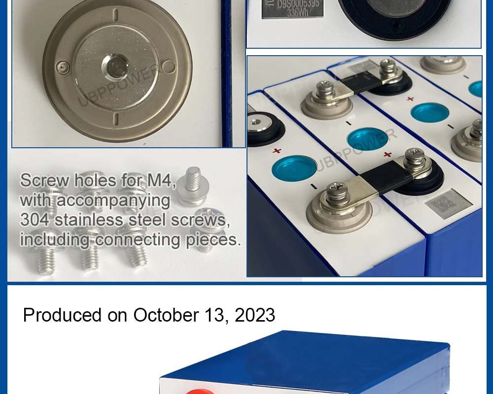 UBPPOWER New Lipo4 Grade a 3.2V Lfp 100Ah 105Ah 120Ah Lithium Prismatic ...