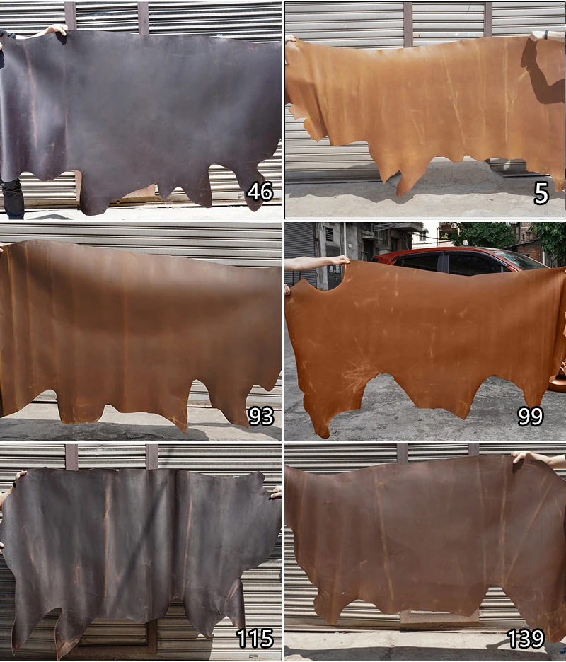 Top Grain Cow Hides - Premium Genuine Leather Material