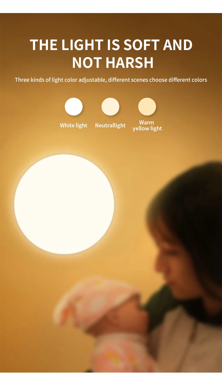 Modern Round 18w Ceiling Panel Light High Lumen Dimmable Recessed Slim ...