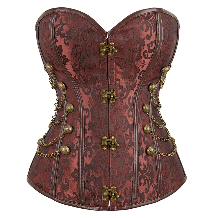 Steampunk Cool Warrior Design Overbust Corset Waist Control Gothic ...