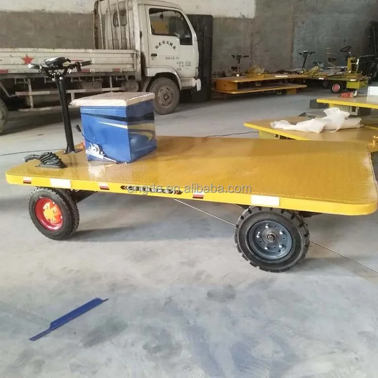 Heavy Object Transfer Electric Flatbed Trolley - 4W DDBC-01