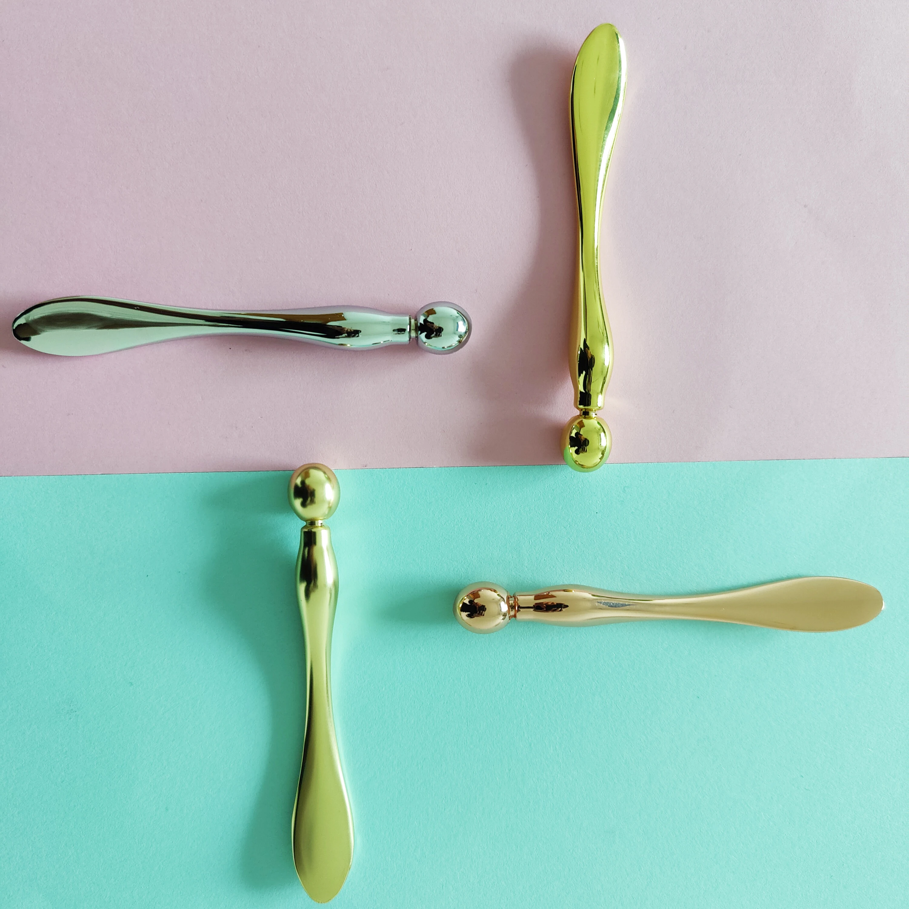 Gold Beauty Accessories Mini Skin Spoon Tools Cosmetic Face Mask ...