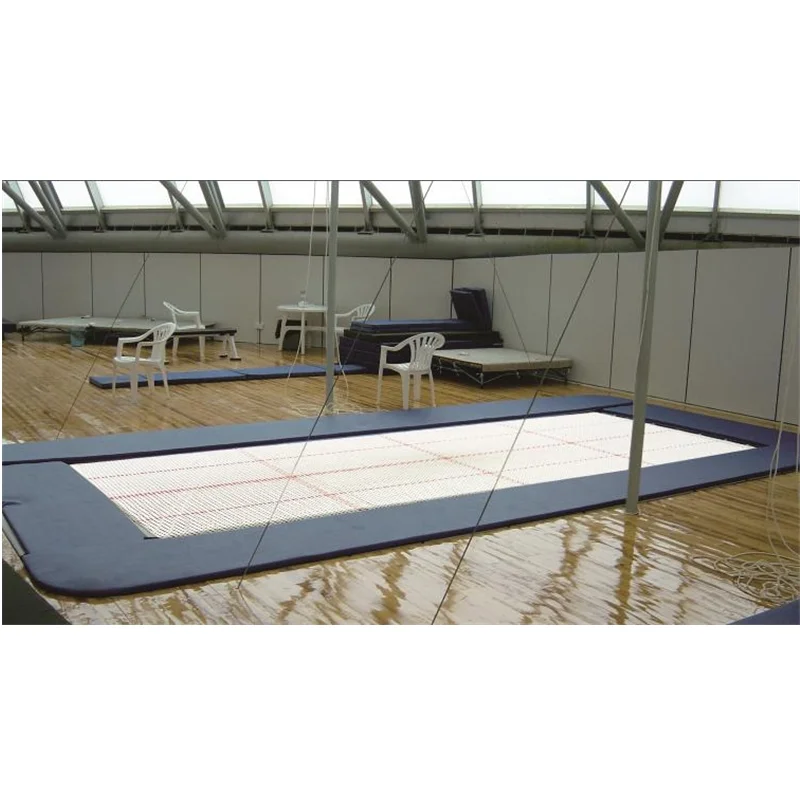 Professional Indoor Gymnastics Jumping Trampoline Steel and Foam Jump ...