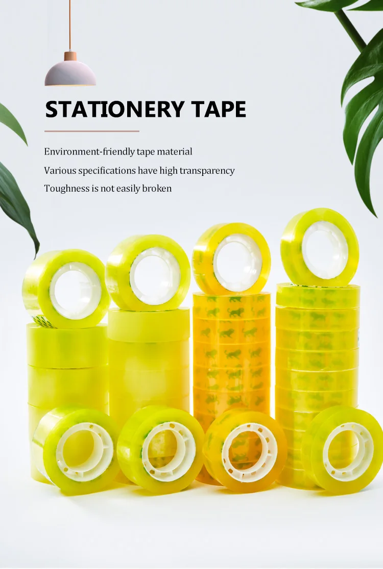 Super Clear Size Bopp Film Adhesive Gum Stationery Tape Cello Tape ...