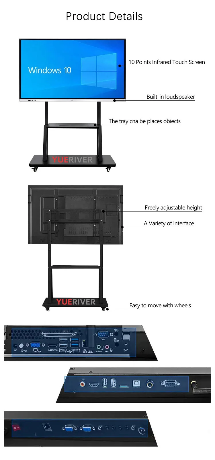 Donview Smart Board Education Teaching Smart Whiteboard Electronic ...
