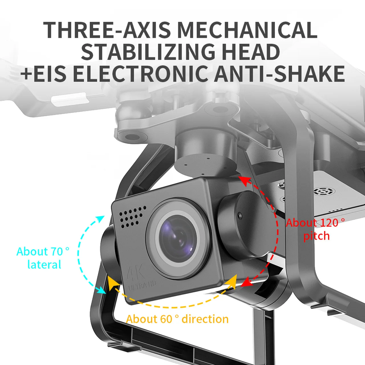 Sjrc F7 Pro Gps Drone Camera 4k Dual Hd Camera 3 Axis Gimbal Fpv Drone ...