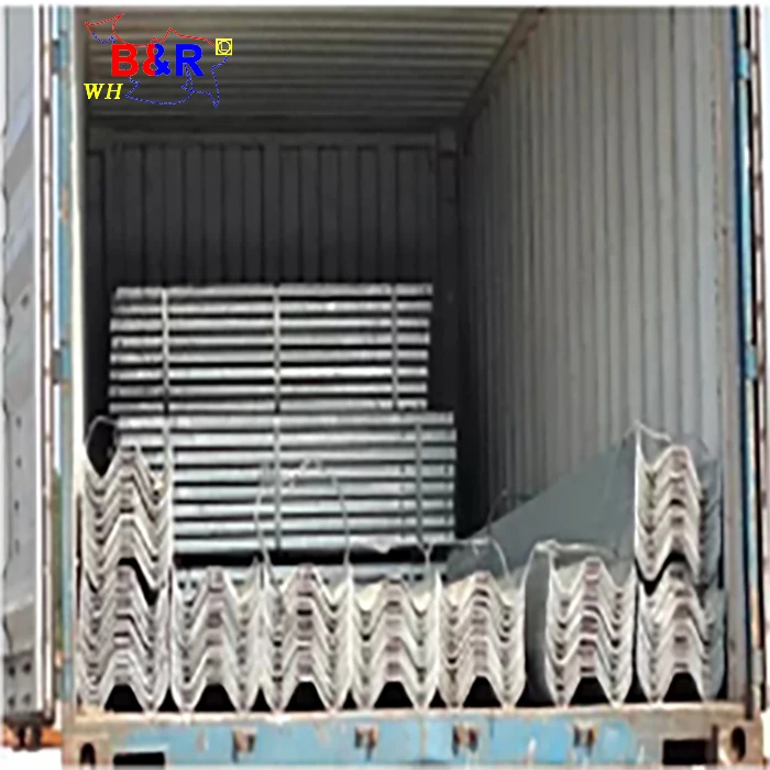 Customized Color W-beam Thrie Beam Guardrail Powder Coated Flared ...