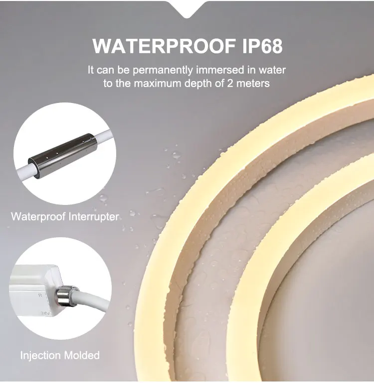 Neon Strip Light 24v Waterproof Ip68 Pixel Dmx 5050 Silicone/pvc Neon ...