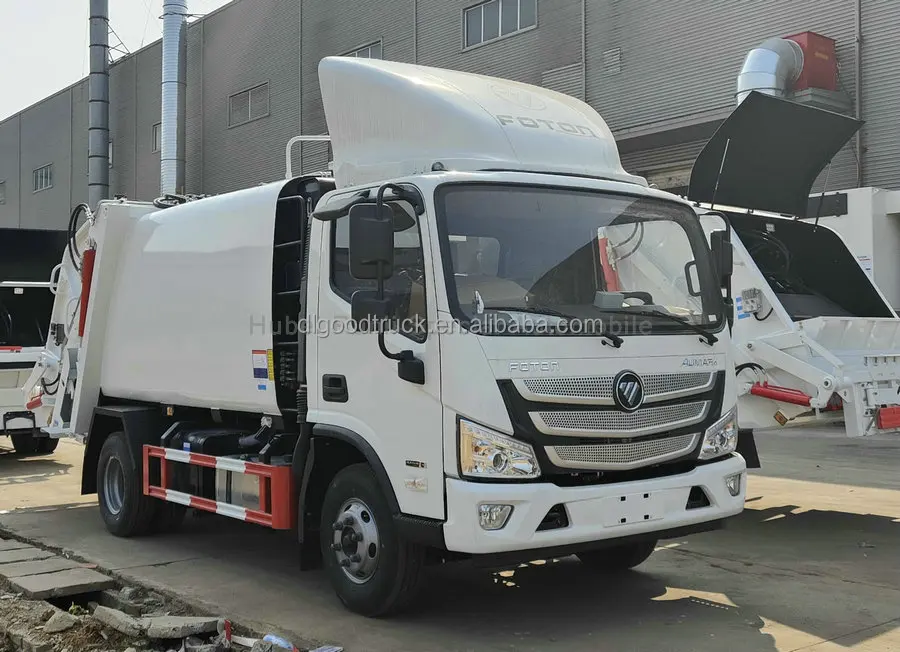 Factory Price Foton Aumark Rear Loader Compressor Garbage Truck ...