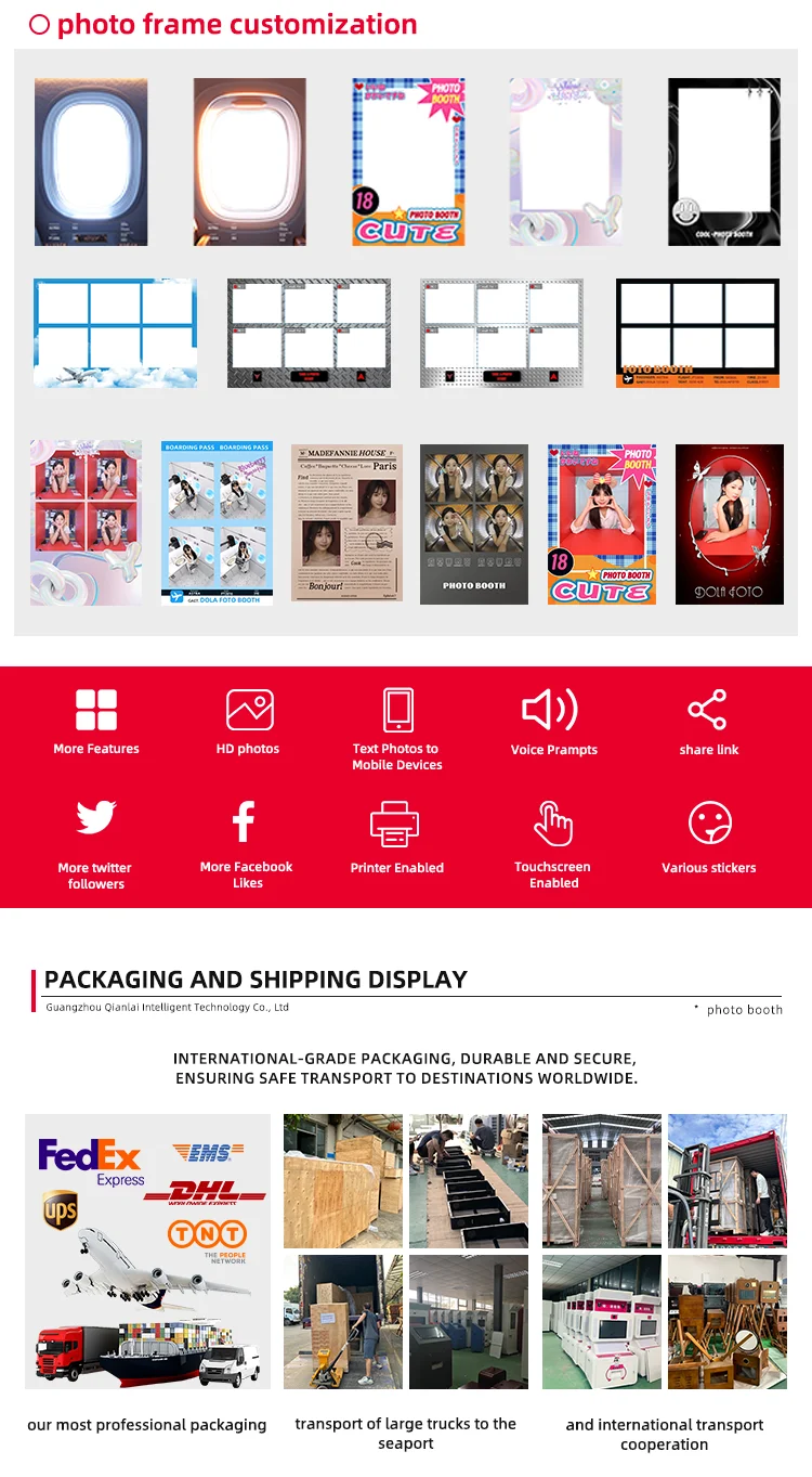AI Photo Booth With Printer Customized Instant Selfie,Selfie Mirror ...