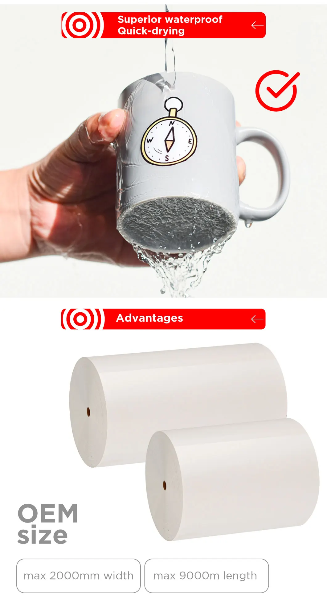 UV Inkjet Coating PP Matt Silver Self Adhesive Label Paper