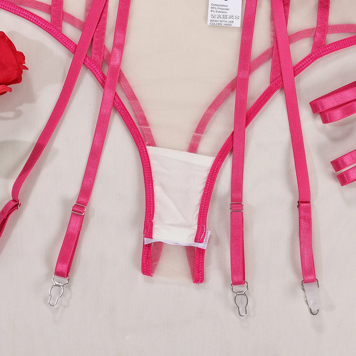 Ladies Erotic Bralette G-string Underwear 3 Piece Hollow Out Lace Women ...