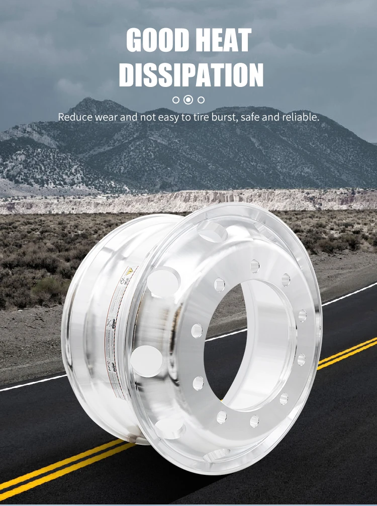 22.5x8.25 Truck Aluminum Wheels Alloy Bus Rims For Matching Tires 11r22 ...