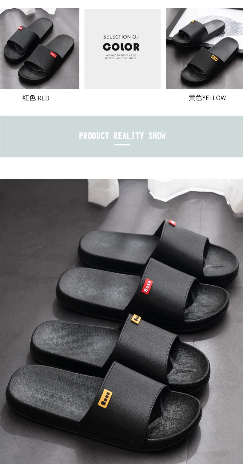 Wholesale Sport Slippers Indoor House Pure Color Unisex Slide Slipper ...