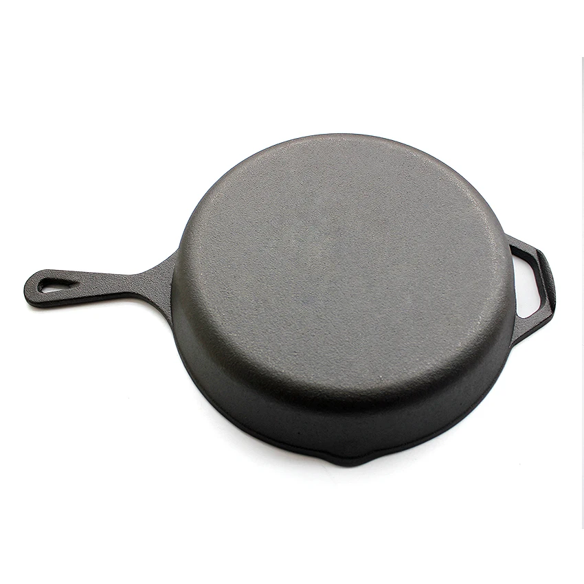 12 Inch Vegetable Oil Pre-seasoned Cast Iron Skillet Large Size Non ...