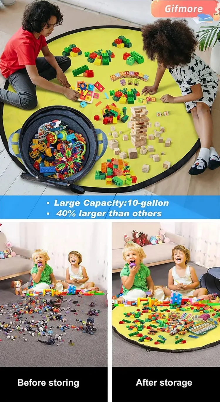 Building Blocks Lego Kids Doll Storage Bag Large Removable Quick ...