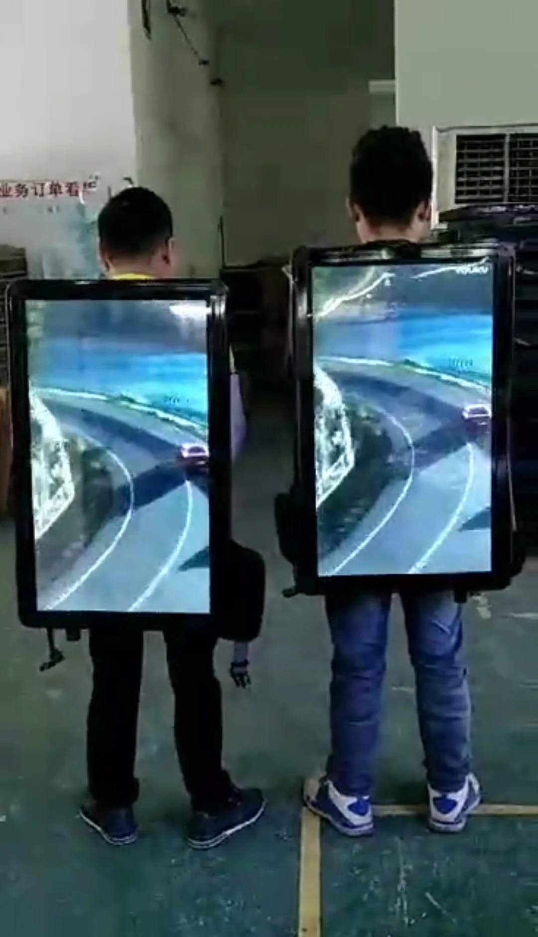 Promotional Portable Led Outdoor Advertising Backpack Human Walking ...