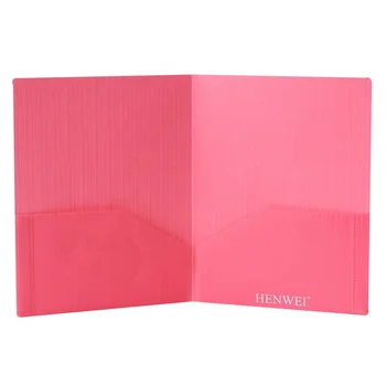 Office A4 A5 Size Pp Plastic 2 Pockets Document Binders File Folder ...