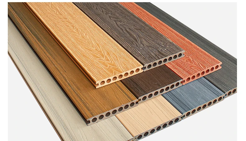 Custom Outdoor Waterproof 3d Embossing Round Hole Wood Plastic ...