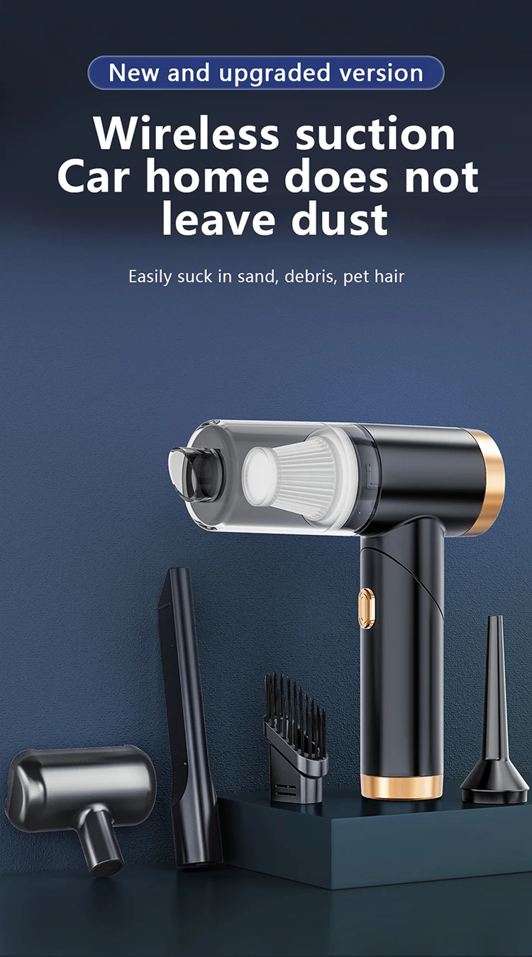 Ziyao Free Folding Portable Handheld Battery Powered Mini Vacuum ...