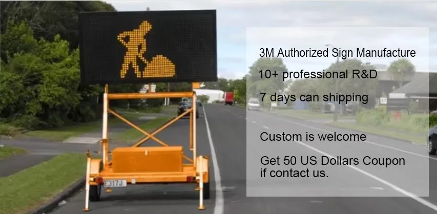 Truck Lifting Folding Variable Message Sign for Traffic Control