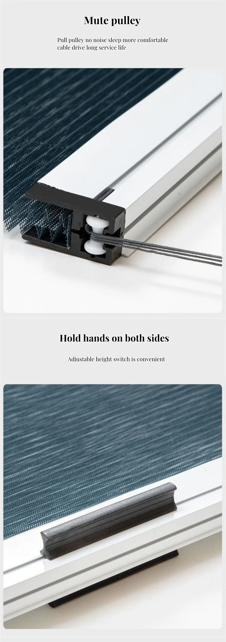 Pleated Screen Mesh Door - Mosquito Bug Protection