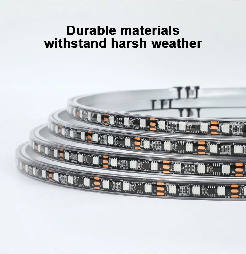 14 15.5 17 Inch Rgb Led Wheel Rim Light Ip68 Waterproof Turn Signal ...