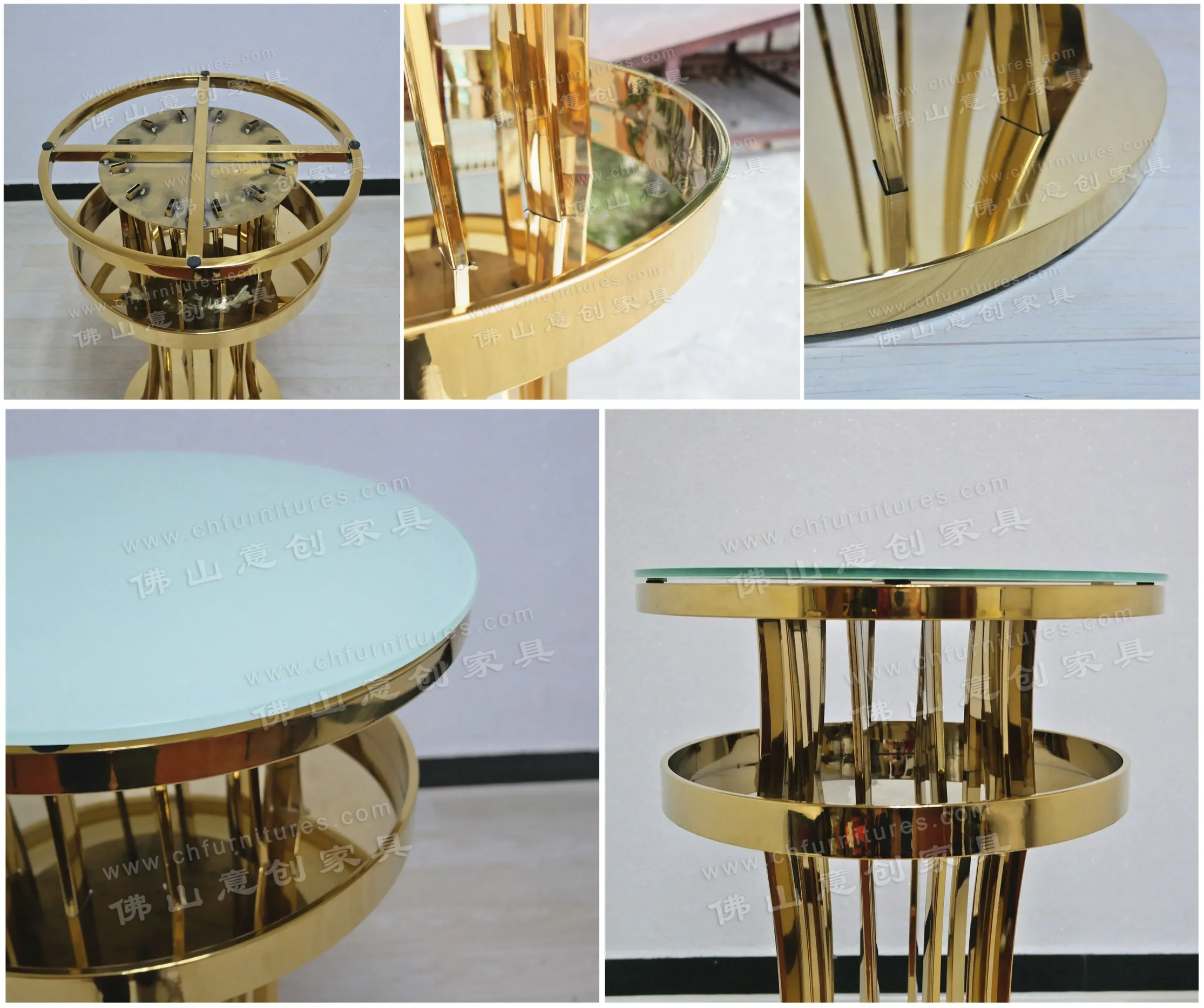 Light Luxury Modern Ktv Stainless Steel Coffee Table High Bar Table ...