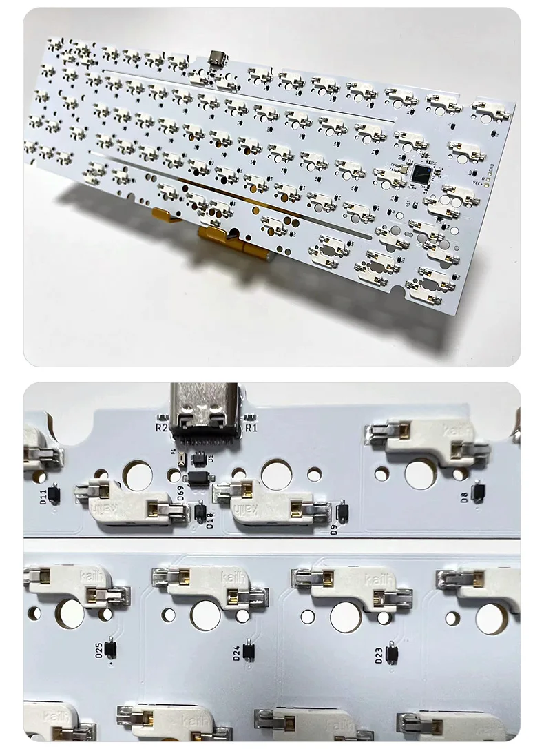 Custom Hotswap Keyboard Pcba China Factory Mechanical Keyboard Pcb Pcba ...