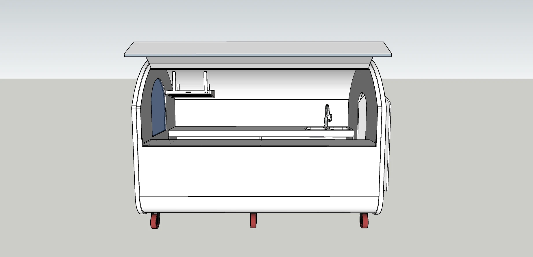 Waffle Stall Design - High Quality Complete Kitchen Setup