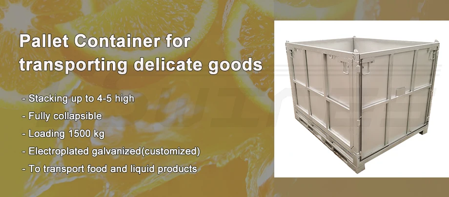 Industrial Collapsible Galvanized Loading 1 Ton Storage