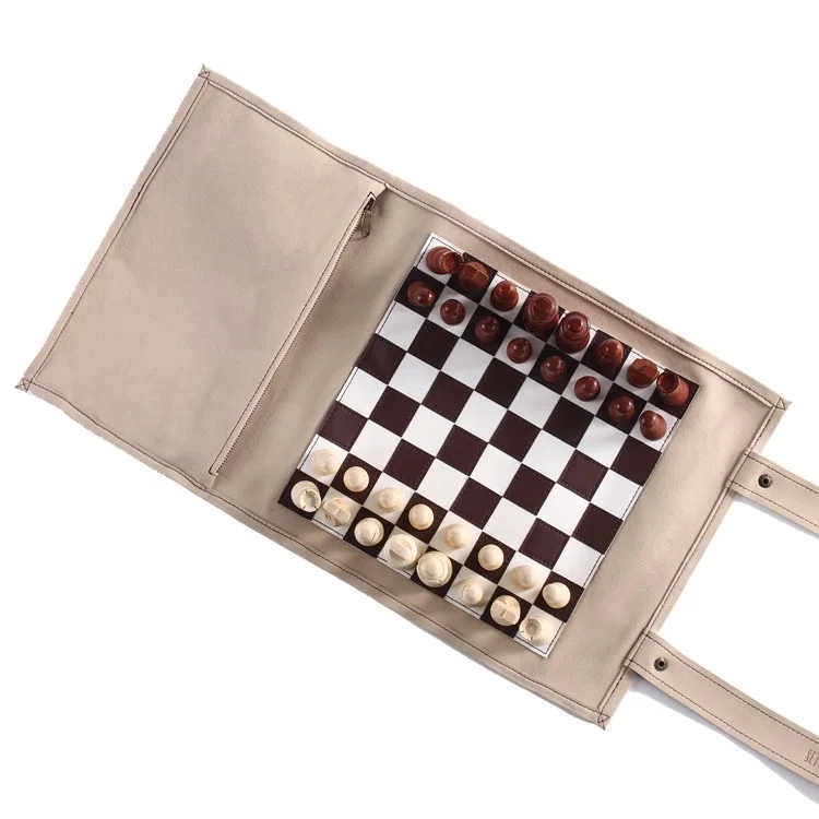 Outdoor Chess Set Foldable Roll up Magnetic Chess Strategy Game ...