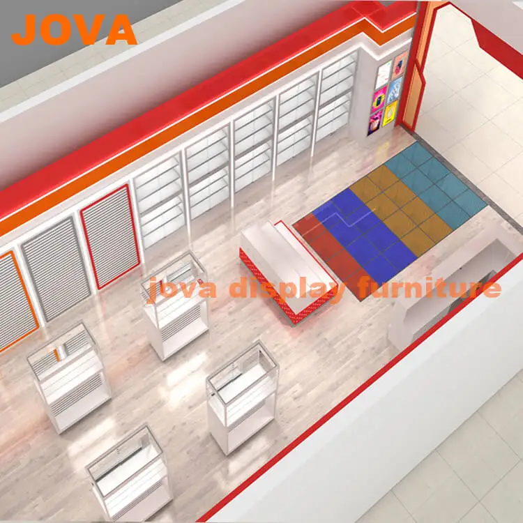 Mobile Phone Shop Counter Table Design To Display Mobile Phone Counter ...