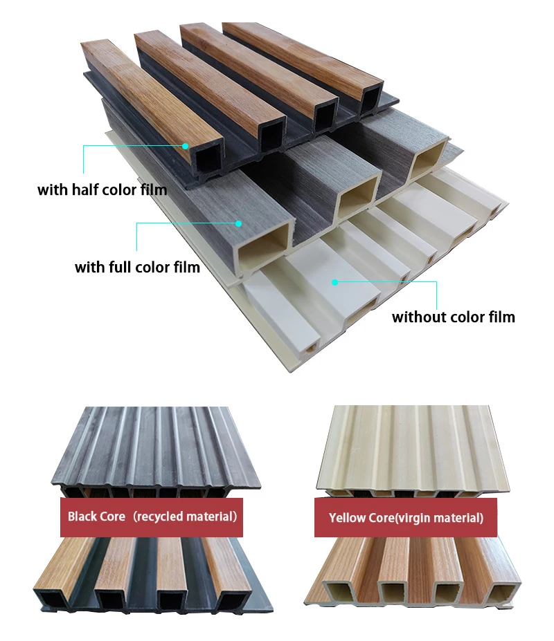 Bamboo Slat Wall Cladding Background Board Wpc Fluted Wall Panel Click ...