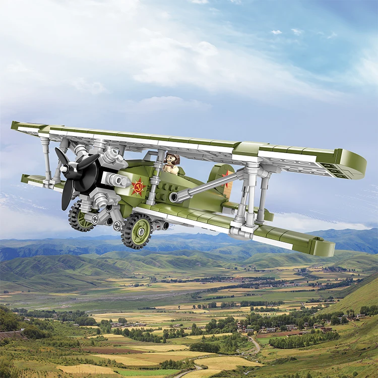 COGO World War Fighter Plastic 3d Building Blocks Plane Children ...