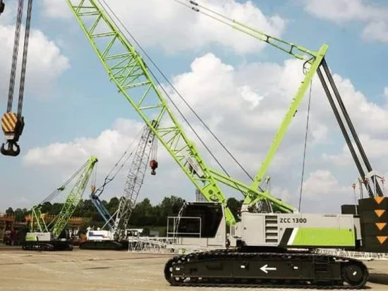 130 Ton Mobile Crawler Crane Zcc1300 With High Lifting Performance ...