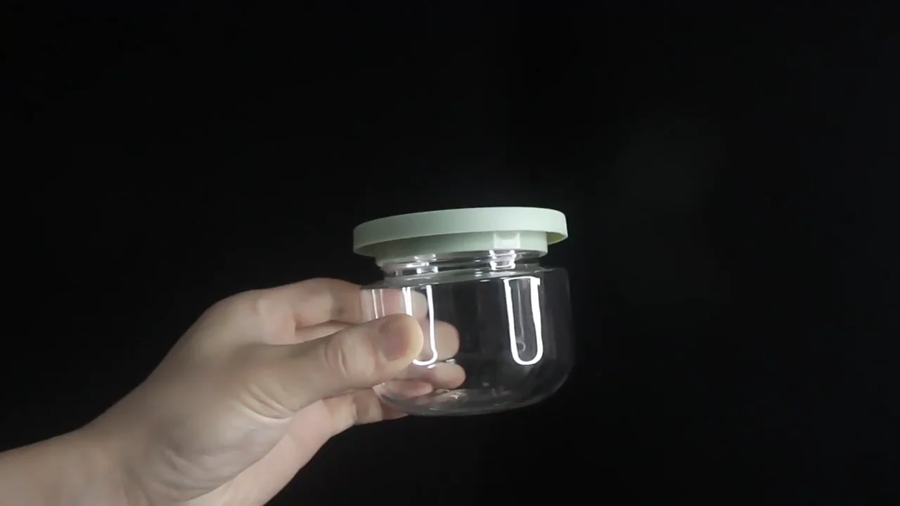 Transparent 8oz Plastic Jar Hair Mask Body Scrub Container 250ml Wide ...