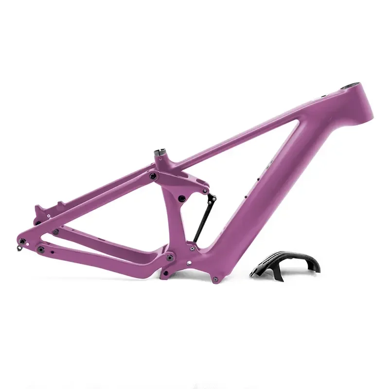 Full Suspension Carbon Fiber Bike Frame E-mtb Frame With Bafang M820 ...