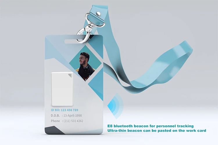Minew E8 Asset Tag 100 M Range Ble5.0 Waterproof Wearable Ble Beacon ...