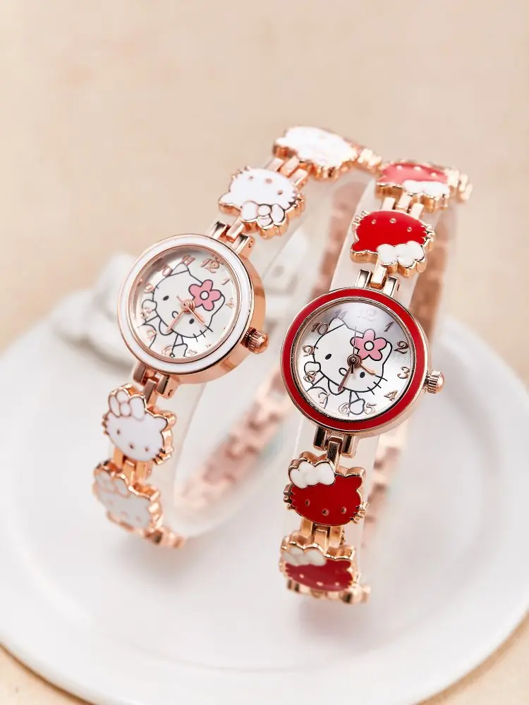 Cute Cartoon Watches Kid Girls Stainless Steel Straps Wristwatch ...