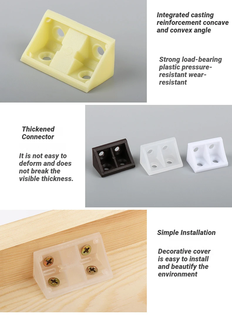 Furniture Fittings Cabinet Connectors Plastic Corner Connector| Alibaba.com