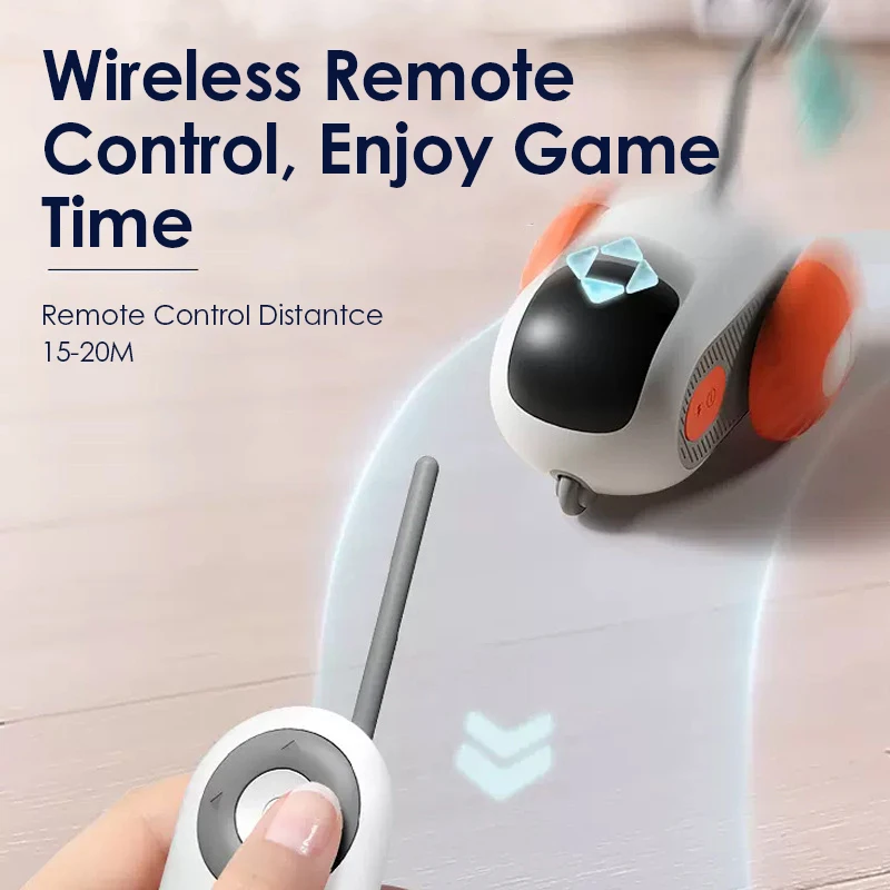 Funny Smart Gravity Remote Control Electric Interact Teaser Rotate Cat ...