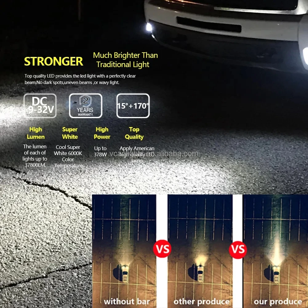 Round 9 Inch Truck LED Driving Spotlight 4x4 Offroad Bumper Spot Car ...