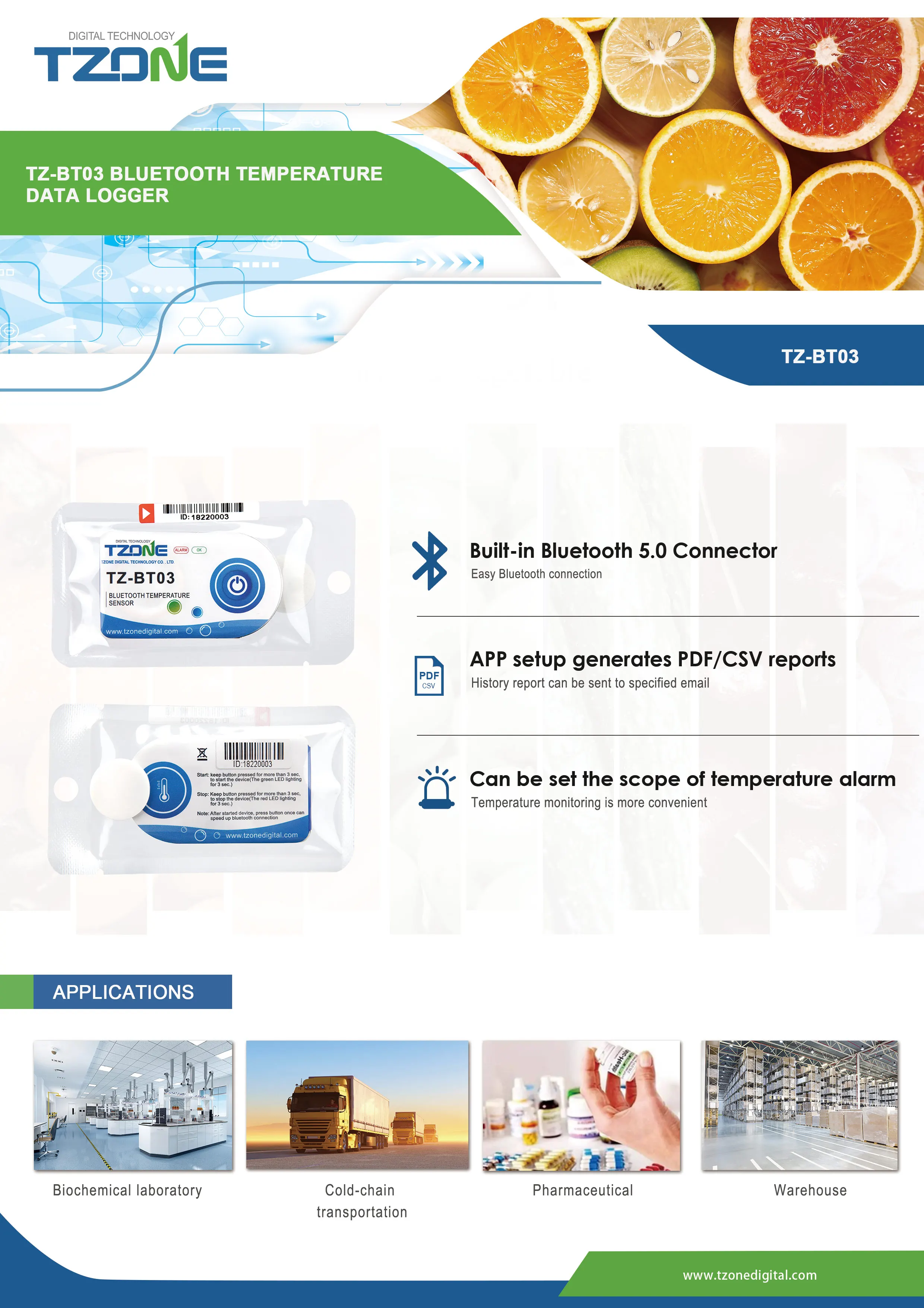 Repeating Use Temperature and Humidity Recorder for Continuous Monitoring of Instrumented ...