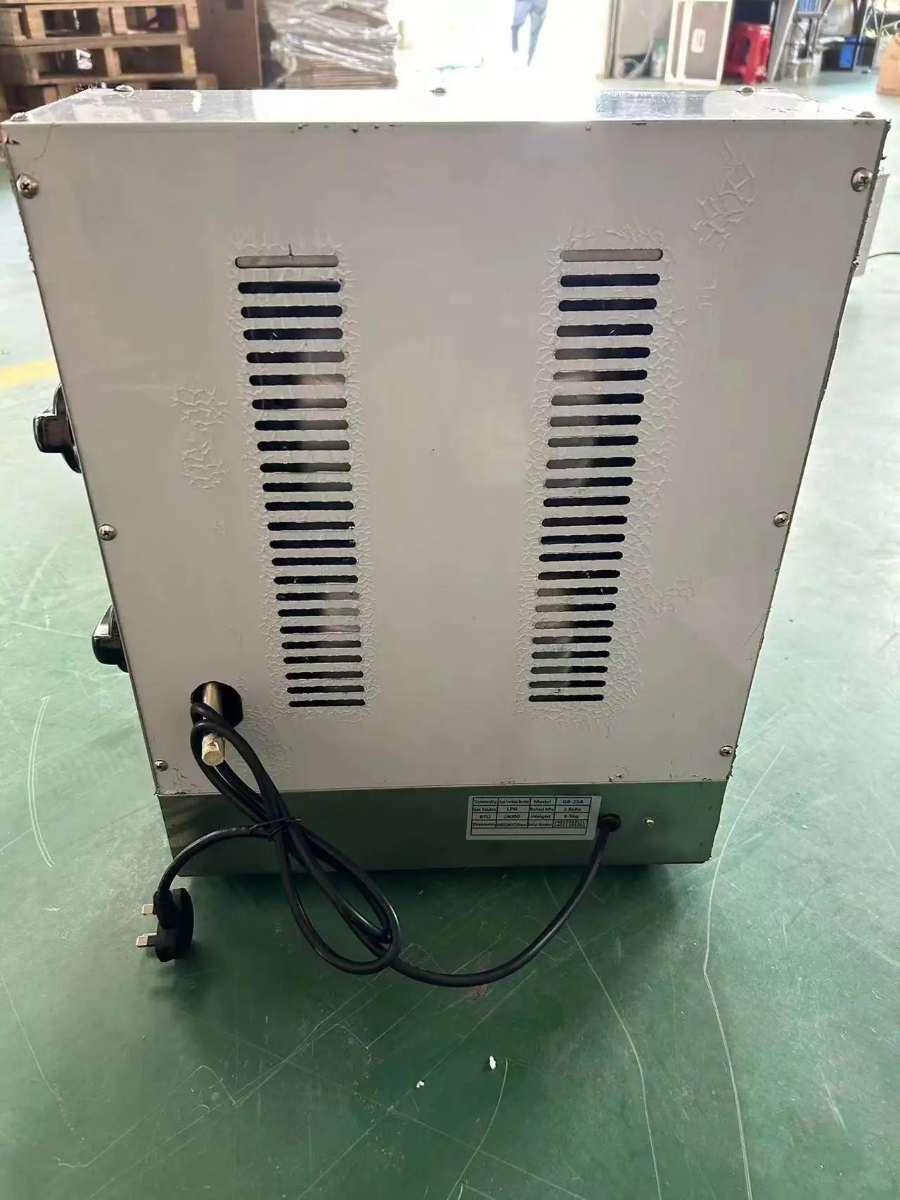 GB-25A Vertical 2 Burner Gas Grill Kebab Skewers Machine, 5-8KG Meat, OEM