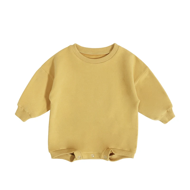 Long Sleeve Organic Cotton Solid Color Baby Clothing Toddler Clothes ...