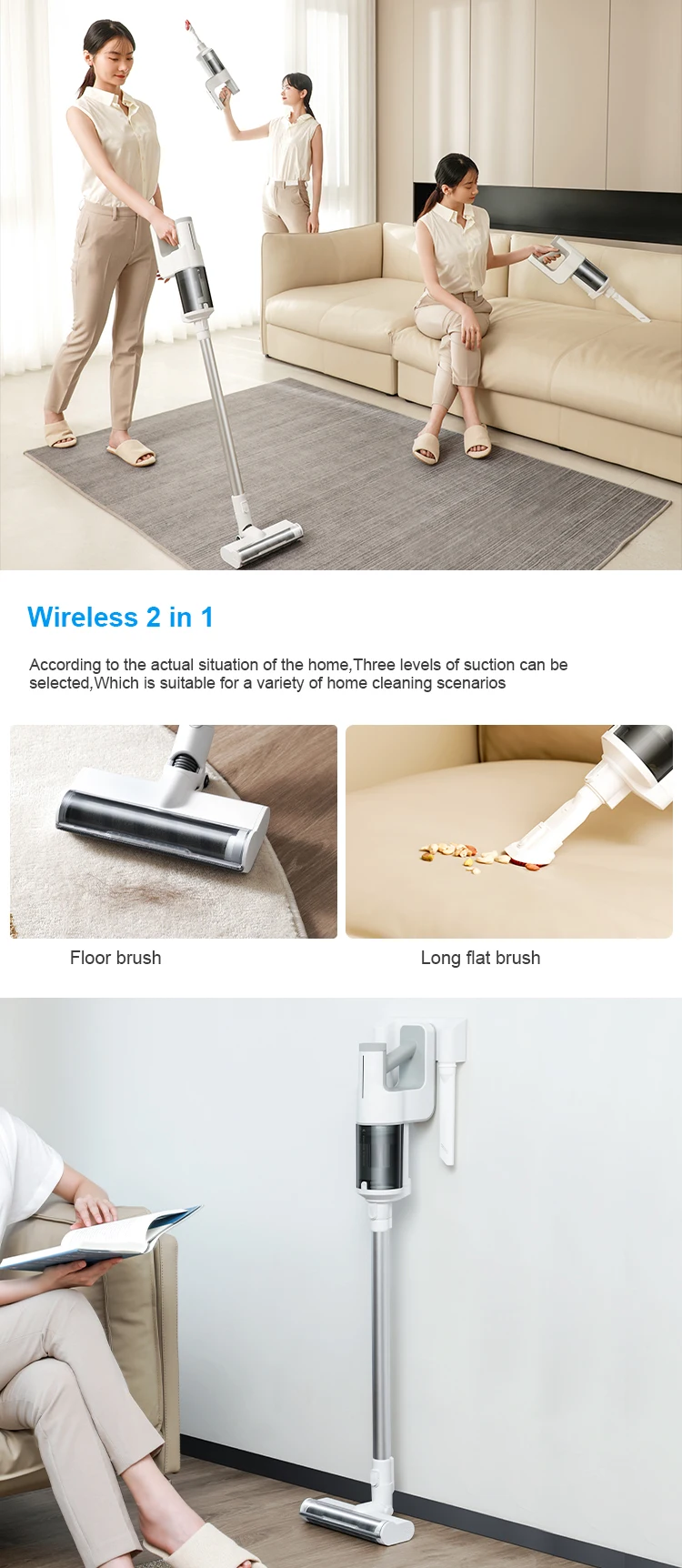 Q8 Cordless Carpet Room Home Office Other Battery Powered Stick Vacuums ...