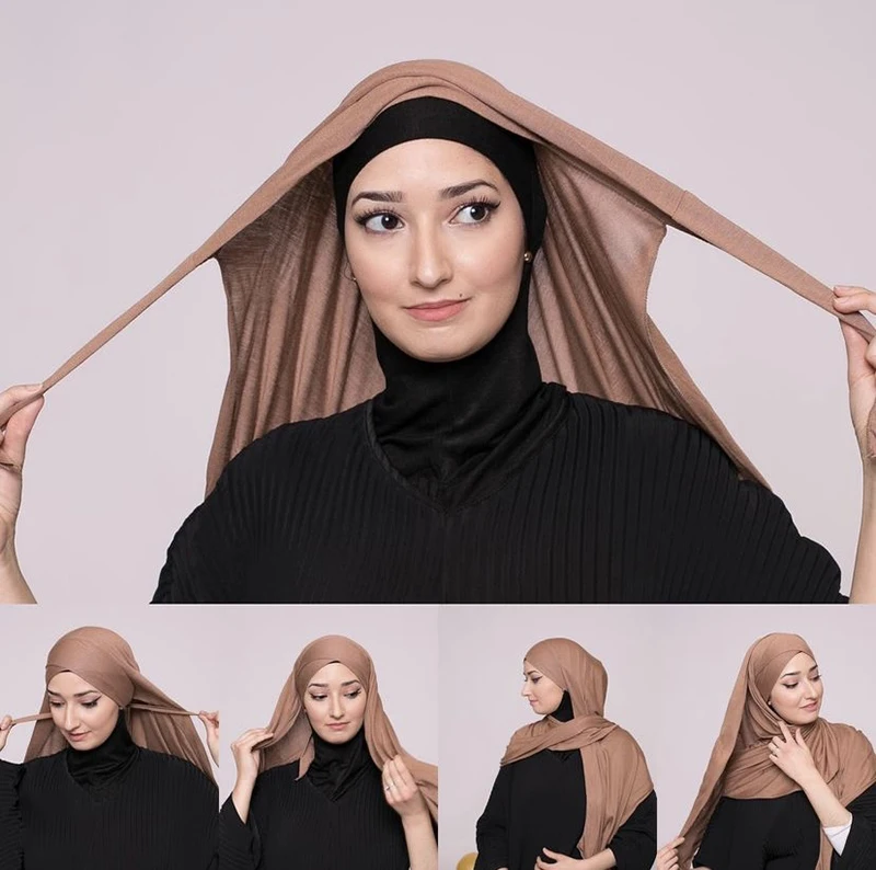 New Design Ready To Wear Hijab Mercerized Cotton Jersey Hijab Scarf ...