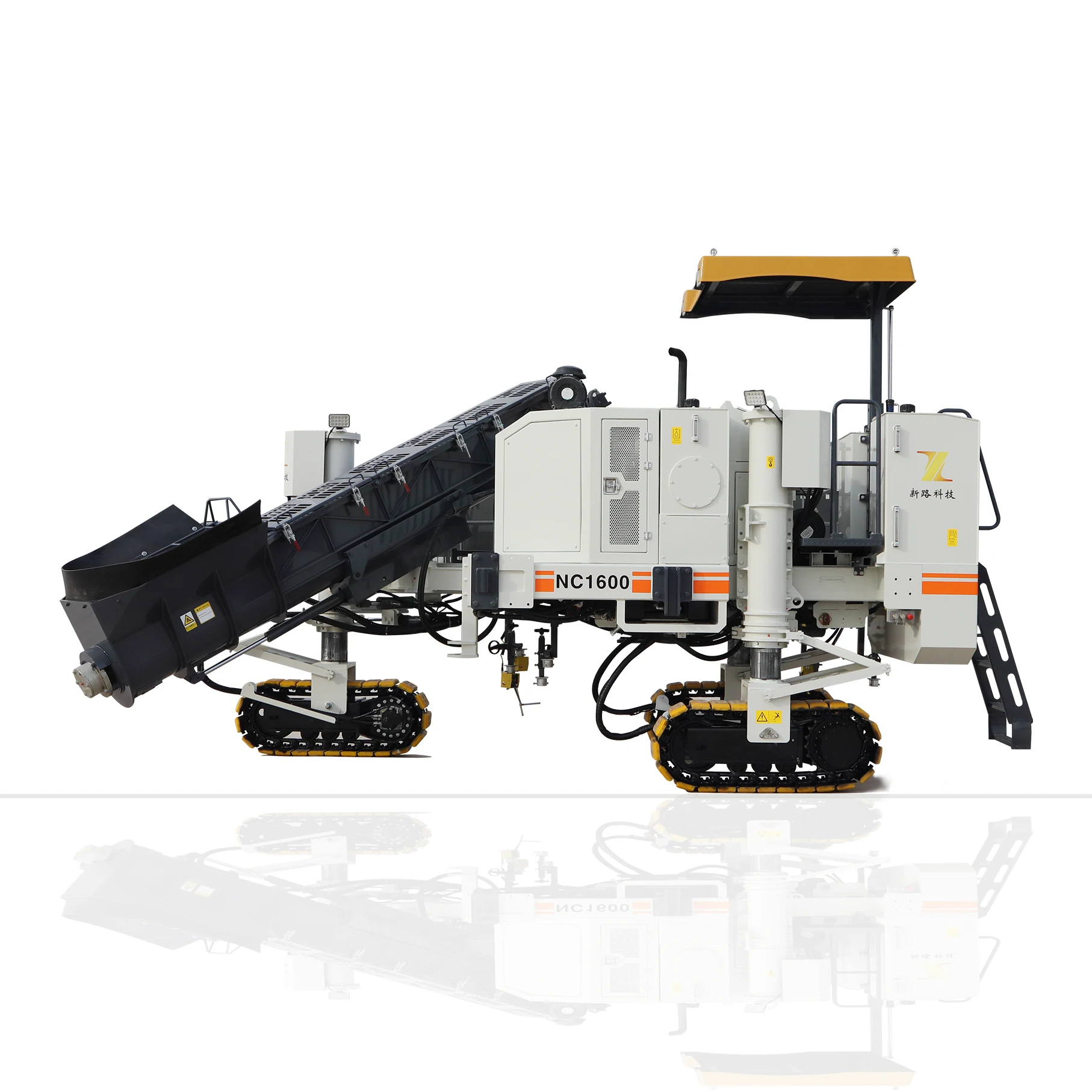 Concrete Multifunctional Slipform Paver Fully Hydraulic Power Drive ...