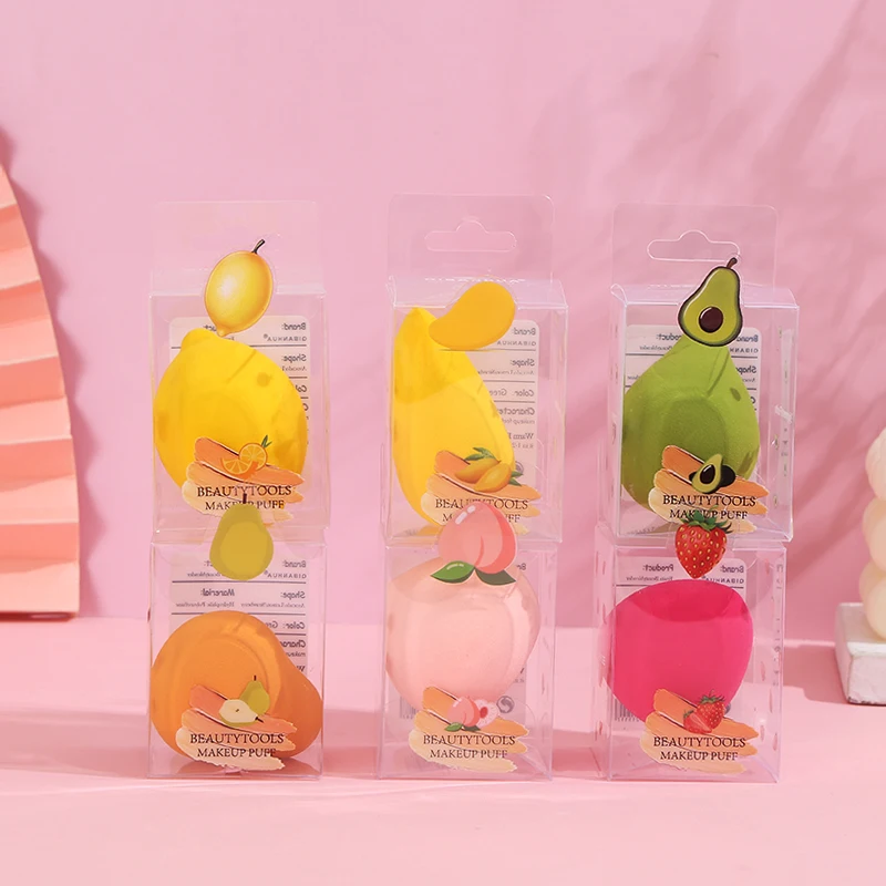 New Fruit Shapes Beauty Sponge Custom Private Label Cosmetics Blender ...